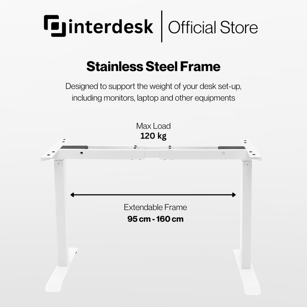 Interdesk™ Pro Height Adjustable Ergonomic Standing Desk