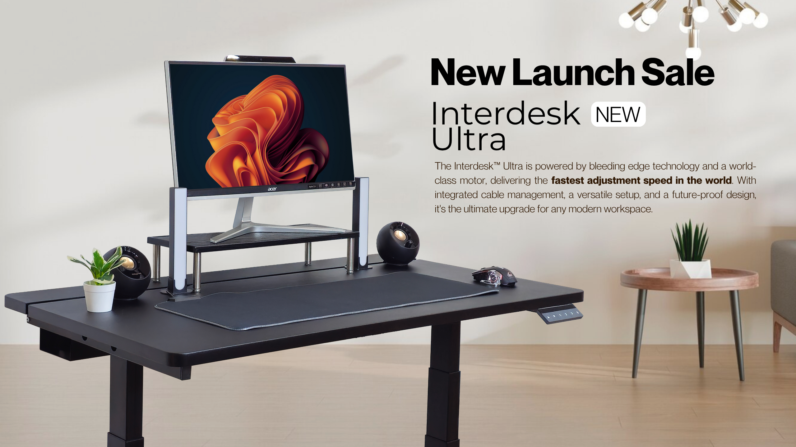 Interdesk Ergonomic Adjustable Standing Desk