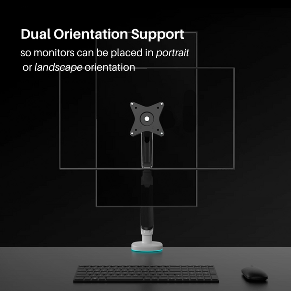 Single Monitor Arm with RGB Lighting – Interdesk