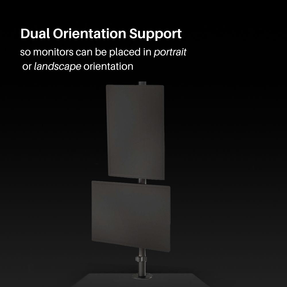 Vertical Dual Monitor Mount – Interdesk